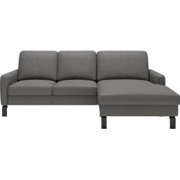 Ecksofa Home Affaire "Lecce, L-Form, Federkernpolsterung, Breite 224 cm", anthrazit, B:224cm H:86cm T:164cm, 100% Polyester, Sofas, Ecksofa, inkl. saugroboterfreundliche H&ouml;he & schmale Armlehnen