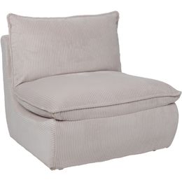 Loungesessel Hela "RHODOS", beige, B:74cm H:77cm T:87cm, Microfaser Breitcord;Polyester;Polyamid, Sessel, Loungesessel, Sessel;gepolstert;aufgesetztes Kissen;Microfaser;Breitcord