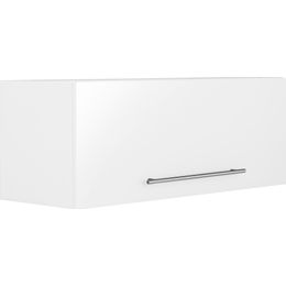 Klapph&auml;ngeschrank Optifit "Bern", wei&szlig; (wei&szlig; hochglanz, wei&szlig;), B:90cm H:35,2cm T:34,9cm, Schr&auml;nke, Klapph&auml;ngeschrank, Breite 90 cm, 1 Klappe, mit Metallgriff