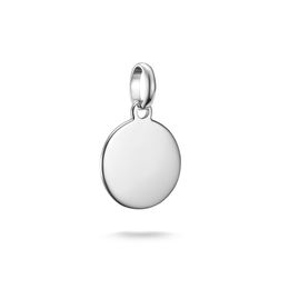 Charm-Einh&auml;nger Thomas Sabo "Charm Coin - Connect", silber (silberfarben), Charms, Damen, Silber 925 (recycelt), Charm-Einh&auml;nger