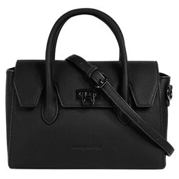 Henkeltasche Bugatti "IRIA", Damen, Gr. B/H/T: 26cm x 17cm x 12cm onesize, schwarz, Polyurethan (PU), clean, Taschen Henkeltasche