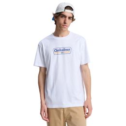 T-Shirt Quiksilver "EV Starting Grid", Herren, Gr. S, wei&szlig;, Obermaterial: 70% Walkfrottier, 30% Walkfrottier;, Shirts T-Shirt