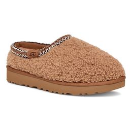 UGG Australia Hausschuh UGG "TASMAN MAXI CURLY", Damen, Gr. 9 (40), braun (chestnut), Lammfell, Schuhe Hausschuh, Clog, Pantoffel, Mule mit gepolstertem Fu&szlig;bett