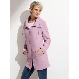 Fleecejacke Classic Basics, Damen, Gr. 56, rosa (ros&eacute;), 100% Polyester, unifarben, Jacken Fleecejacke