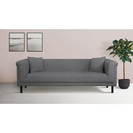 3-Sitzer Home Affaire "AGNIA B/T/H: 210/85/71 cm", grau, B:210cm H:71,5cm T:85cm, 100% Polyester, Sofas, 3-Sitzer, incl. Zierkissen, auch in Cord und Boucl&eacute;