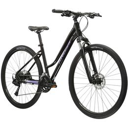 Crossrad KROSS "Evado 7.0" Gr. 48, schwarz (schwarz, schwarz), Fahrr&auml;der, Damen, 48cm, 28 Zoll (71,12cm) hinten: 28 Zoll (71,12cm), Crossrad