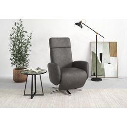 Sit & More TV-Sessel SIT & MORE "Grenoble, inkl. Kopfteilverstellung", grau (anthrazit), B:71cm H:110cm T:82cm, Sessel, TV-Sessel, wahlweise mit 2 Motoren, Akku & Aufstehhilfe