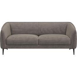 2,5-Sitzer FLEXLUX "Belle Designsofa, Couch, bequem durch Kaltschaum im Sitz", braun (taupe braun), B:188cm H:74cm T:89cm, 85% Polyester/15%Polyamide, Sofas, 2 5-Sitzer, Skandinavisches Design, In hochwertiger Verarbeitung