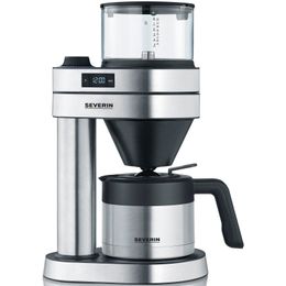 Severin Filterkaffeemaschine "Caf&eacute; Caprice KA 5763", schwarz (edelstahl, geb&uuml;rstet, schwarz), 1 l, 8, Kaffeemaschinen, Filterkaffeemaschine