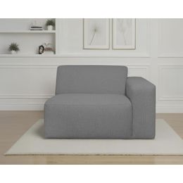 Sofaelement OTTO HOME "Koa, Sofamodul, passend zur Serie KOA", grau, B:114cm H:73cm T:98cm, 62% Polypropylen, 32% Polyester, Polsterelemente, Sofaelement, in Webstoff, weicher Lounge-Sitzkomfort