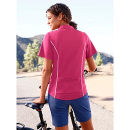 Funktionsshirt Catamaran "Fahrradshirt", Damen, Gr. 52/54, pink (fuchsia), 100% Polyester, gemustert, mehrfarbig, Rundhals, Shirts Funktionsshirt