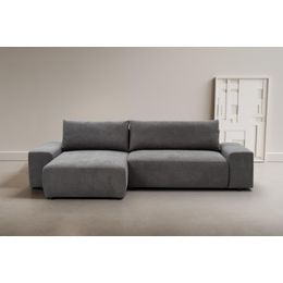 Ecksofa WERK2 "Amsterdam, zeitlos und elegant, Breite 300cm, L-Form", schwarz (jet schwarz), B:300cm H:76cm T:150cm, 92% Polyester, 8% Nylon, Sofas, Ecksofa, Design Ecksofa mit hohem Komfort, Schlaffunktion & Bettkasten
