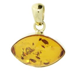 Kettenanh&auml;nger OSTSEE-SCHMUCK "- Marfa - Gold 333/000 - Bernstein" Gr. 28, gold (gold 333, goldfarben, gelb), Schmuckanh&auml;nger, Damen, Gelbgold 333, Kettenanh&auml;nger