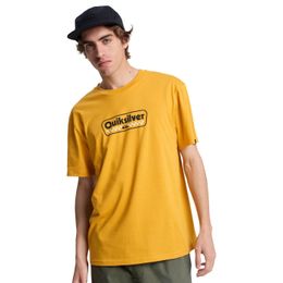 T-Shirt Quiksilver "EV Starting Grid", Herren, Gr. M, mineral gelb, Obermaterial: 70% Walkfrottier, 30% Walkfrottier;, Shirts T-Shirt