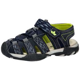 Sandale Lico "Sandale Navin V", Jungen, Gr. 30, blau, Leder, Schuhe Sandale