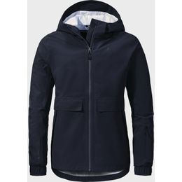 Sch&ouml;ffel Outdoorjacke SCH&Ouml;FFEL "Jacket Lausanne L", Damen, Gr. 40, blau (8820, blau), Oberstoff : 100% Polyester (Membran: Polyurethan) Futter : 100% Polyester Futter Rumpf oben: 92% Polyester 8% Elasthan, regular fit, Jacken Outdoorjacke