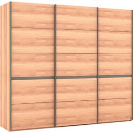 Schwebet&uuml;renschrank Musterring "Sorrent, Kleiderschrank, Schrank, Schiebet&uuml;ren", braun, B:250cm H:217cm, Schr&auml;nke, Schwebet&uuml;renschrank, T&uuml;ren in Eiche massiv mit Kassetten-Optik, verschiedene Ma&szlig;e verf&uuml;gbar