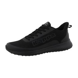 Sneaker Kappa "JALE", Herren, Gr. 44, schwarz, Synthetik, Schuhe Sneaker