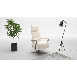 Sit & More TV-Sessel SIT & MORE "Vario Comfort, inkl. Kopfteilverstellung & 360 Drehfunktion", cream, B:70cm H:124cm T:85cm, 100% Polyester, Sessel, TV-Sessel, inkl. Herz-Waage-Funktion & 3 Motoren, H&ouml;he der Armlehnen 64cm