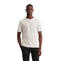 Marc O'Polo T-Shirt MARC O'POLO, Herren, Gr. XL, concrete clay, Single Jersey, Obermaterial: 100% Baumwolle, Rundhals, Shirts T-Shirt, ein kleines, dezentes Logo in Kontrastfarbe ziert die Brust