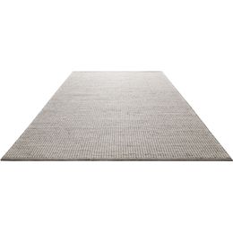 Teppich GREEN LOOOP "Toulouse", grau, B:130cm H:10mm L:190cm, Jute, Wolle, Teppiche, Teppich, Naturfaser Teppich aus 50% Wolle 50% Jute, Wohnzimmer