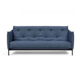 3-Sitzer INNOVATION LIVING &trade; "Junus innovativ und bequem, Schlafsofa", blau, B:224cm H:92cm T:110cm, Sofas, 3-Sitzer, mit schmalen Armlehnen, tolle Verstellm&ouml;glichkeiten, Designschlafsofa