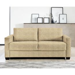 Schlafsofa Bali "Denver, Dauerschl&auml;fer", braun (hellbraun), B:195cm H:20cm, 100% PES, Sofas, Schlafsofa, in 140er und 160er Breite, inkl. Ergoflex-Unterfederung