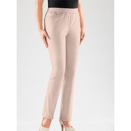 Stretch-Jeans Classic Basics, Damen, Gr. 21, Kurzgr&ouml;&szlig;en, beige (sand), 96% Baumwolle, 4% Elasthan, unifarben, lang, Jeans Stretch-Jeans