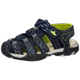 Sandale Lico "Sandale Navin V", Jungen, Gr. 29, blau, Leder, Schuhe Sandale