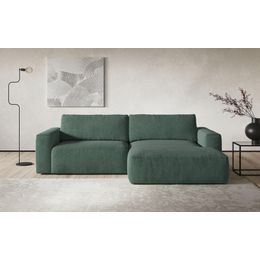 Ecksofa COTTA "Lasso L-Form, XL-Sofa", gr&uuml;n (racing gr&uuml;n), B:288cm, 100% Polyester, Sofas, Ecksofa