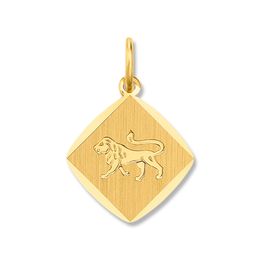 Sternzeichenanh&auml;nger ONE ELEMENT "L&ouml;we Sternzeichen Anh&auml;nger aus 333 Gelbgold", gold, Schmuckanh&auml;nger, Damen, L&ouml;we, Gelbgold 333, Sternzeichenanh&auml;nger, Astro