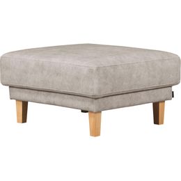 Polsterhocker Home Affaire "TRIPLO passend zur Serie, Ma&szlig;e B/T/H: 82/72/46 cm", beige (creme), B:82cm H:46cm T:72cm, 100% Polyester, Hocker, Polsterhocker, mit Wellenunterfederung, in hochwertiger Verarbeitung