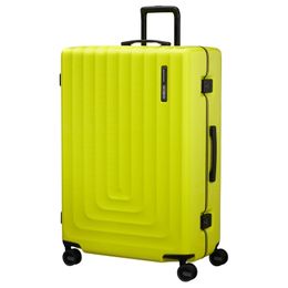 Hartschalen-Trolley Samsonite "FOCUS, verschiedene Gr&ouml;&szlig;en und Farben", Damen, Gr. B/H/T: 55cm x 81cm x 30cm 115 l, metallic lime, Polycarbonat, Koffer Hartschalen-Trolley, Reisegep&auml;ck, Hartschalen-Koffer, TSA-Schloss