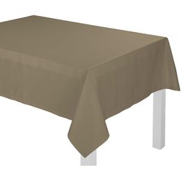 Tischdecke WIRTH "NEWBURY" Gr. 4, braun (schlamm), B:130cm L:190cm, Baumwolle, Polyester, Tischdecken, Tischdecke