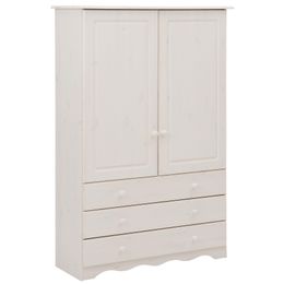 W&auml;scheschrank Home Affaire "Minik", wei&szlig;, B:95cm H:140cm T:35cm, Massivholz, Schr&auml;nke, W&auml;scheschrank, aus sch&ouml;nem massivem Kiefernholz, in unterschiedlichen Farbvarianten