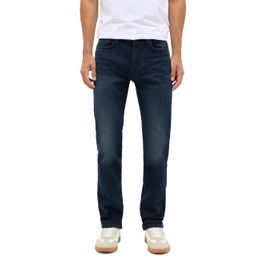 Slim-fit-Jeans Mustang "Herren Style Orlando Slim", Herren, Gr. 38, L&auml;nge 34, blau (983 dunkelblau), 98% Baumwolle, 2% Elasthan, unifarben, slim fit, Jeans Slim-fit-Jeans