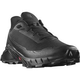 Trailrunningschuh Salomon "ALPHACROSS 5", Herren, Gr. 44, schwarz, Synthetik, Textil, Schuhe Trailrunningschuh, Trailrunningschuhe