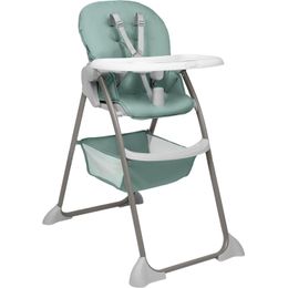 Hochstuhl hauck "Sit N Fol", Kinder, Gr. B/H/T: 57cm x 112cm x 82cm, dusty mint, Kunststoff, Polyester, Stahl, St&uuml;hle Hochstuhl
