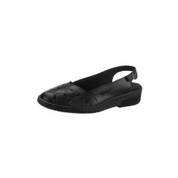 Sandalette Kiarflex, Damen, Gr. 39, schwarz, Glattleder, Schuhe Sandalette