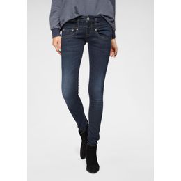 Slim-fit-Jeans Herrlicher "Pitch Slim Denim", Damen, Gr. 28, L&auml;nge 32, dull, Denim/Jeans, Obermaterial: 78% Baumwolle, 19% Polyester, 3% Elasthan, slim fit lang, Jeans Slim-fit-Jeans, aus Stretch-Denim, Topseller
