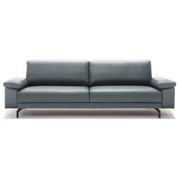 3-Sitzer "CR.450 elegantes Designsofa mit hohem Sitzkomfort", blau (wasserblau, steingrau), B:220cm H:85cm T:95cm, CREATION BY ROLF BENZ, Sofas, 3-Sitzer