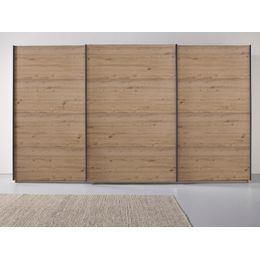 Schwebet&uuml;renschrank Rauch "Kleiderschrank Schrank Garderobe W&auml;scheschrank Ankleide OTELI", braun (eiche artisan), B:360cm H:229cm T:68cm, Holzwerkstoff, Schr&auml;nke, Schwebet&uuml;renschrank, schlichte Dekor- oder Hochglanz-Front, viel Stauraum MADE IN GERMANY