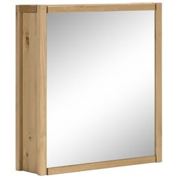 Spiegelschrank Home Affaire "Tina", natur, B:61,5cm H:70cm T:20cm, Massivholz, Schr&auml;nke, Spiegelschrank, Badm&ouml;bel, Spiegel, Breite 61,5 cm, Massivholz