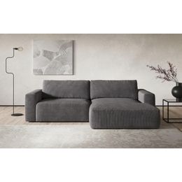 Ecksofa COTTA "Lasso L-Form, XL-Sofa", grau (anthrazit), B:288cm, 88% Polyester, 12% Polyamid, Sofas, Ecksofa