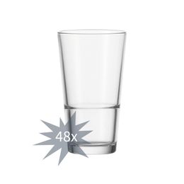 Glas Leonardo "Trinkgl&auml;ser Event 330 ml 48er Set transparent", bunt (transparent), Glas, Trinkgef&auml;&szlig;e, Glas