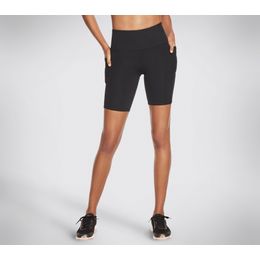 Trainingstights Skechers "GOFLEX 8 WALK SHORT", Damen, Gr. XL (46/48), N-Gr, schwarz, Obermaterial: 88% Nylon, 12% Elasthan, Hosen Trainingstights, sportlicher Stil, f&uuml;r Fitness-Workout, vielseitig einsetzbar