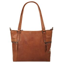 SPIKES & SPARROW Shopper SPIKES & SPARROW, Damen, Gr. B/H/T: 38cm x 27cm x 8cm onesize, braun (cognac), Leder, Taschen Shopper, echt Leder