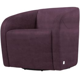 Sessel Egoitaliano "Charlottaas Clubsessel, Designsessel, modern und zeitlos, bequem", lila (plum), B:73cm H:73cm T:76cm, 100% Polyester. Wasser- und Schutzabweisend., Sessel, Sessel, drehbar, kompakte Stellma&szlig;e, Solit&auml;rsessel