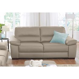 2-Sitzer Calia italia "Gaia, hochwertiges Ledersofa mit erstklassigem Sitzkomfort", beige (biscotto), B:177cm H:92cm T:97cm, Leder SORRENTO - 100% Leder;Leder BULL - 100% Leder, Sofas, 2-Sitzer, edles Design, in zwei hochwertigen Lederqualit&auml;ten