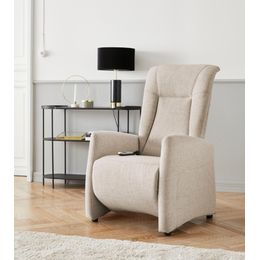 Sit & More TV-Sessel SIT & MORE "Melissa", beige (linen), B:71cm, 100% Polyester, Sessel, TV-Sessel, wahlweise elektrisch oder manuell verstellbar, optional Aufstehhilfe